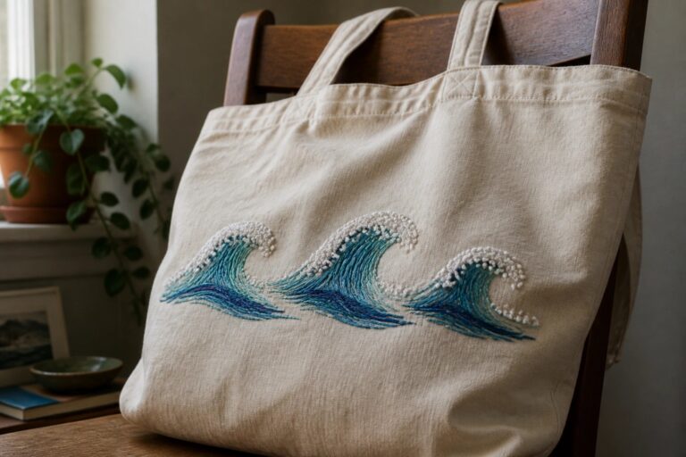 23 Coastal Inspired Tote Bag Embroidery Ideas for a Breezy Handmade ...